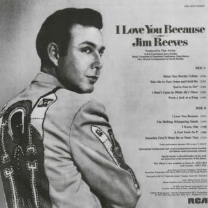 Jim Reeves - I Love You Because - Music Legend