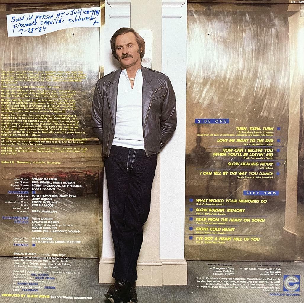 Vern Gosdin - Nobody Calls From Vegas Just To Say Hello - Music Legend