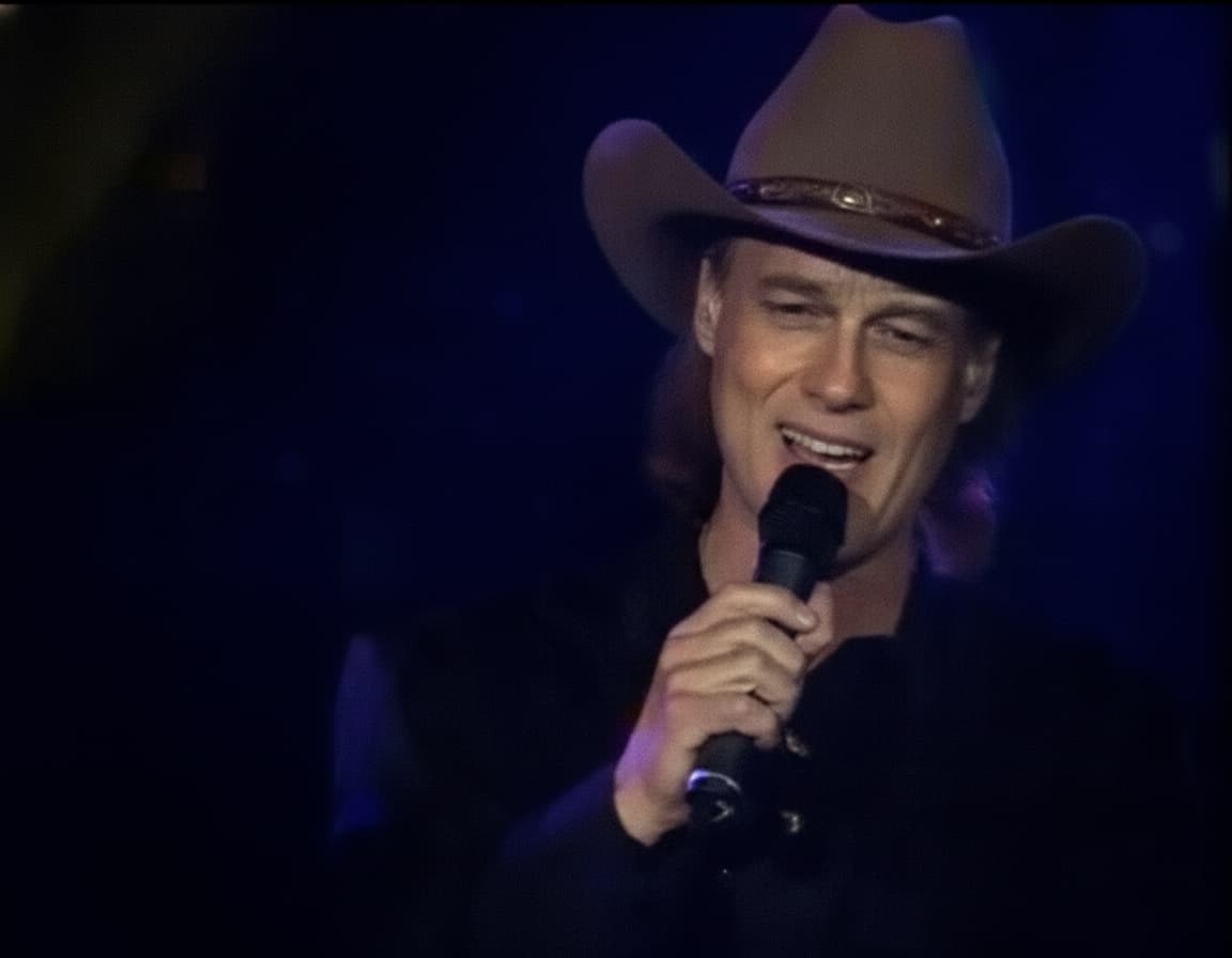 Ricky Van Shelton performs "Tears Will Never Stain The Streets Of That ...